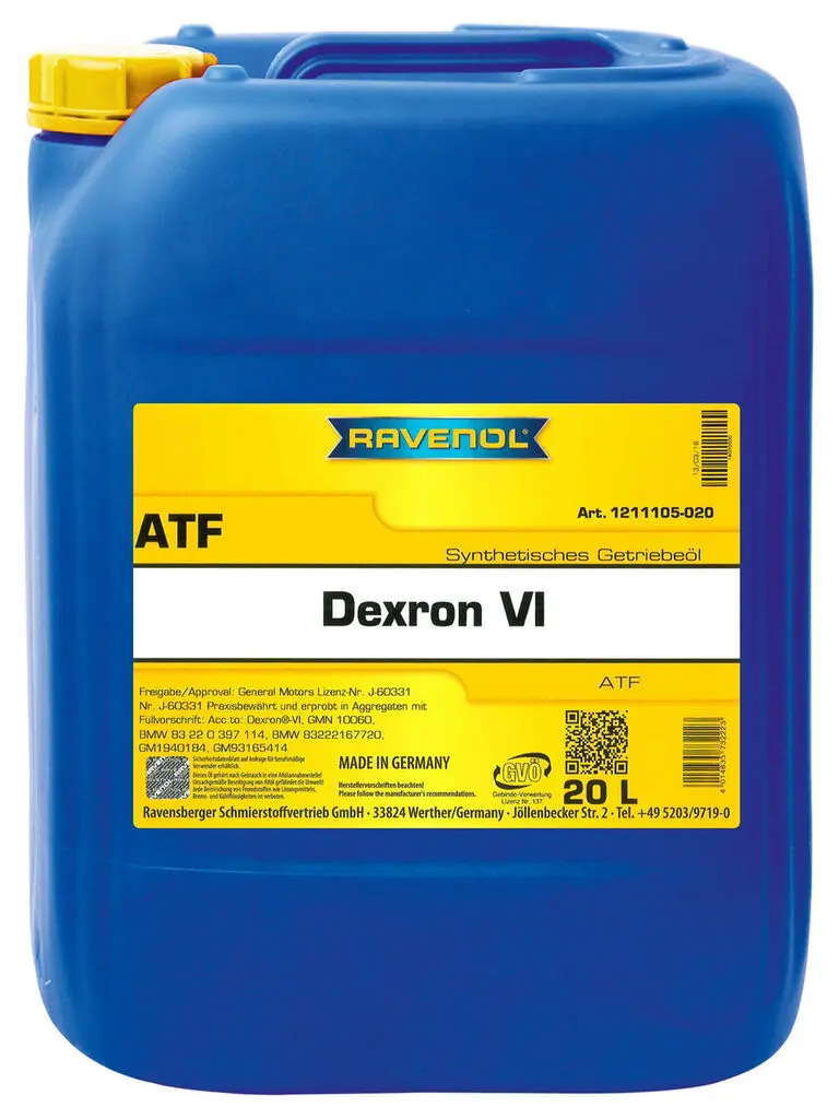 Ravenol Ulje za automatske menjače AKPP ATF Dexron VI, 20 l