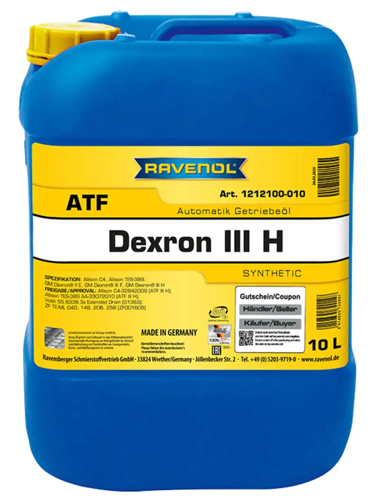 Ravenol Ulje za automatske menjače ATF Dexron III H, 10 l