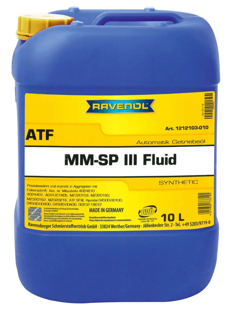Ravenol Ulje za automatske menjače ATF MM SP-III Fluid, 10 l