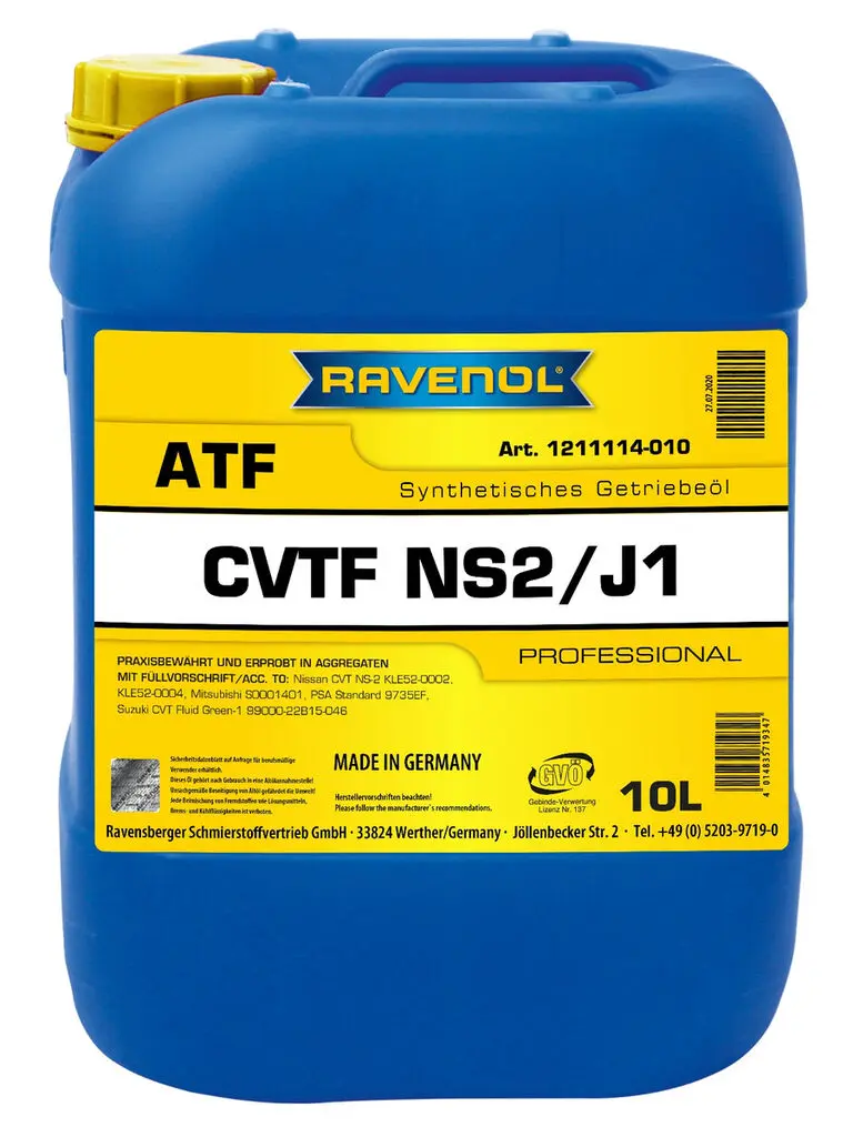 Ravenol Ulje za automatske menjače CVTF NS2/J1 Fluid, 10 l