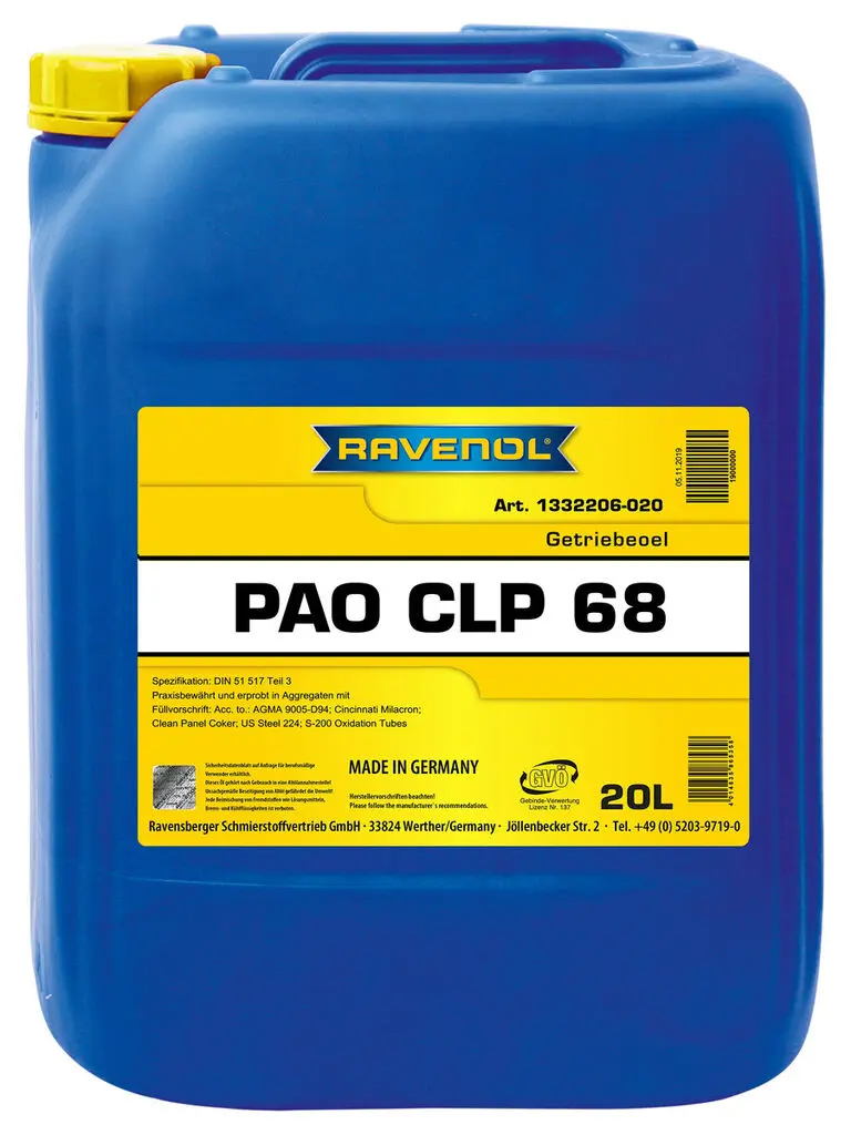 Ravenol Ulje za menjače Getriebeoel PAO CLP 68, 20 l