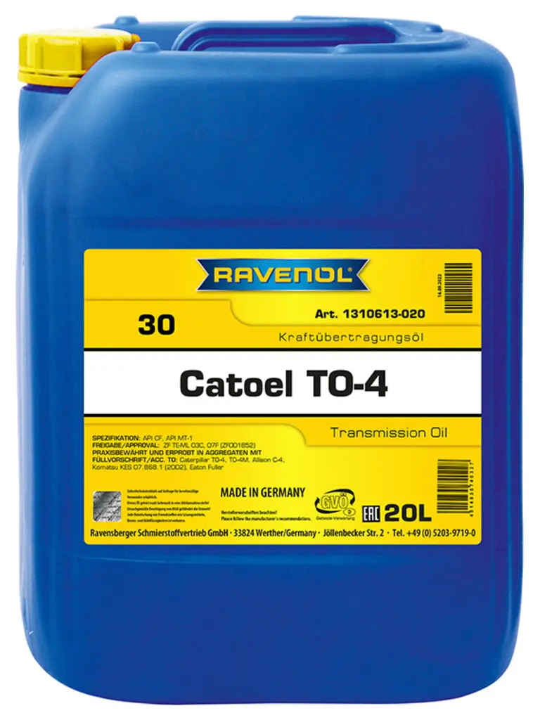 Ravenol Ulje za menjače Catoel TO-4 SAE 30W, 20 l