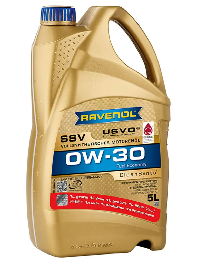 Ravenol Motorno ulje SSV Fuel Economy 0W-30, 4 l + Poklon, 1 l