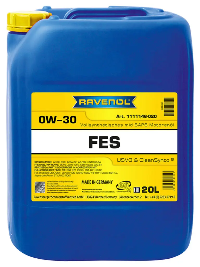 Ravenol Motorno ulje FES 0W-30, 20 l