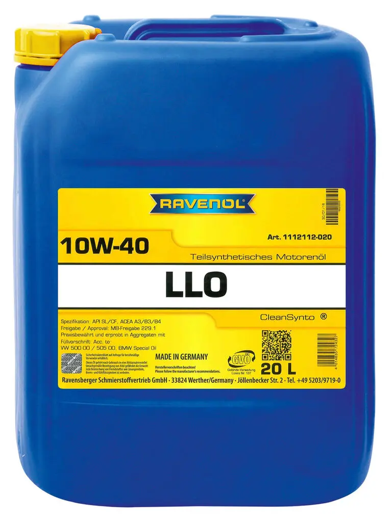 Ravenol Motorno ulje LLO 10W-40, 20 l