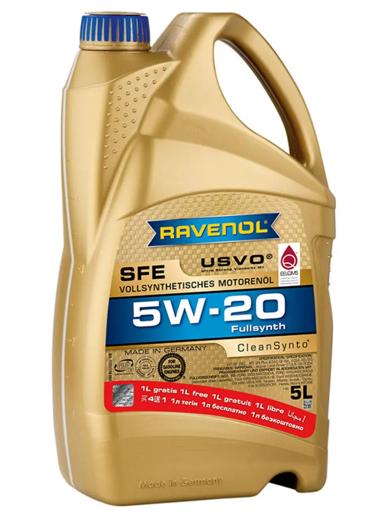 Ravenol Motorno ulje Super Fuel Economy SFE 5W-20, 5 l (promocija 4+1)