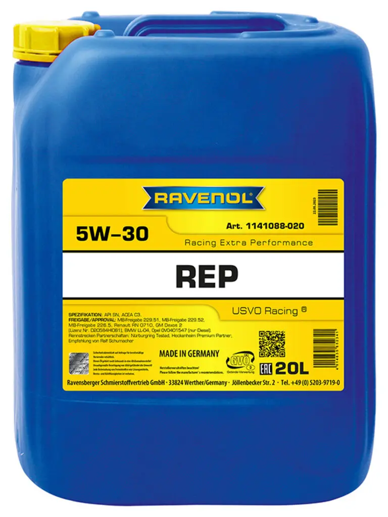 Ravenol Motorno ulje za trkačke automobile REP Racing Extra Performance 5W-30, 20 l