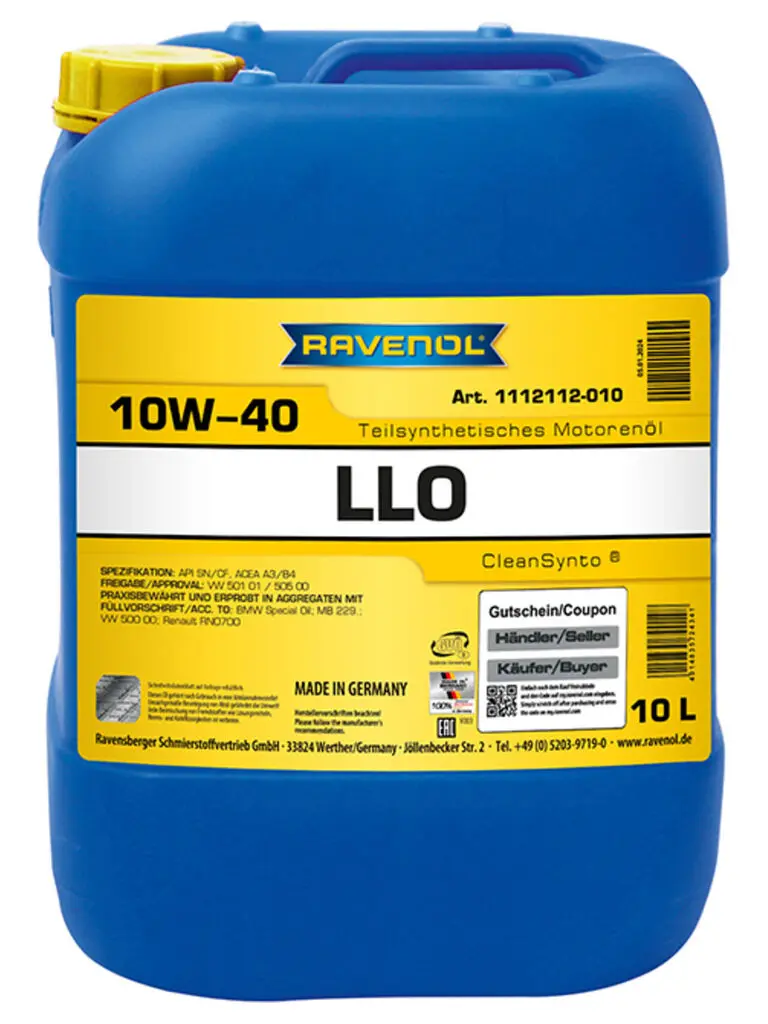 Ravenol Motorno ulje LLO 10W-40, 10 l