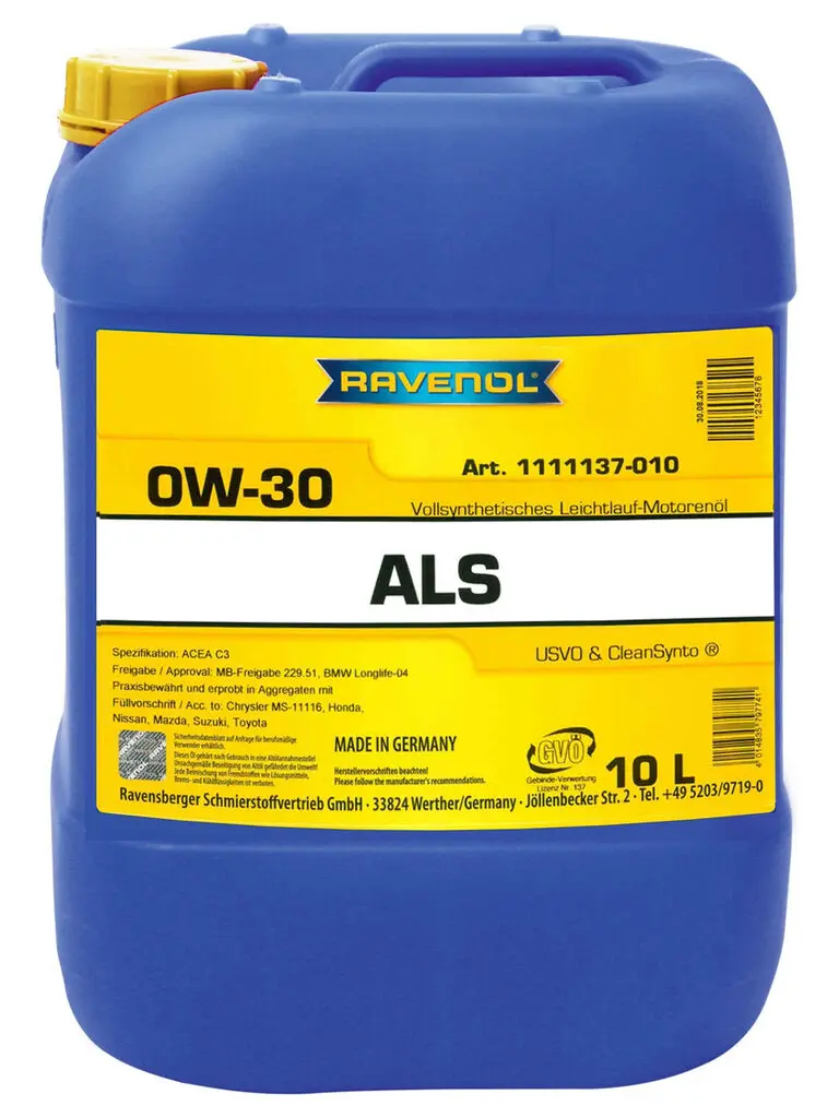 Ravenol Motorno ulje ALS 0W-30, 10 l