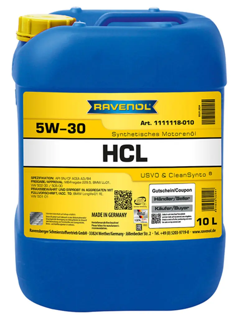 Ravenol Motorno ulje HCL 5W-30, 10 l