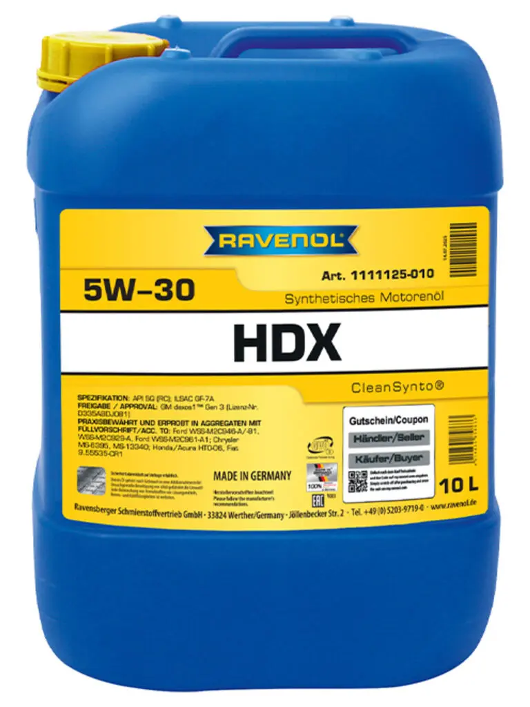 Ravenol Motorno ulje HDX 5W-30, 10 l