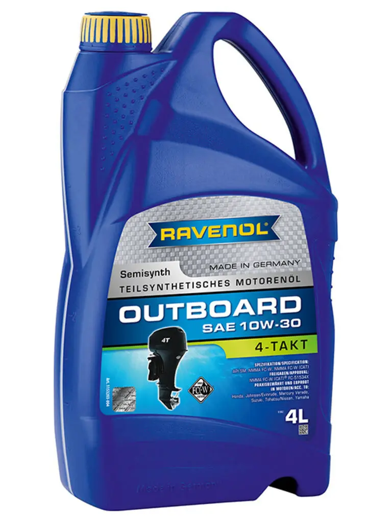 Ravenol Motorno ulje za vanbrodske motore 4T 10V-30 Outboardoel 4T 10W-30, 4 l