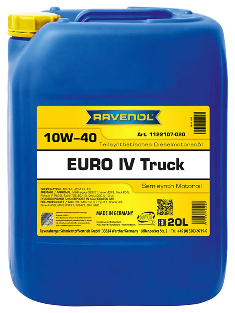 Ravenol Motorno ulje Euro IV Truck 10W-40, 20 l