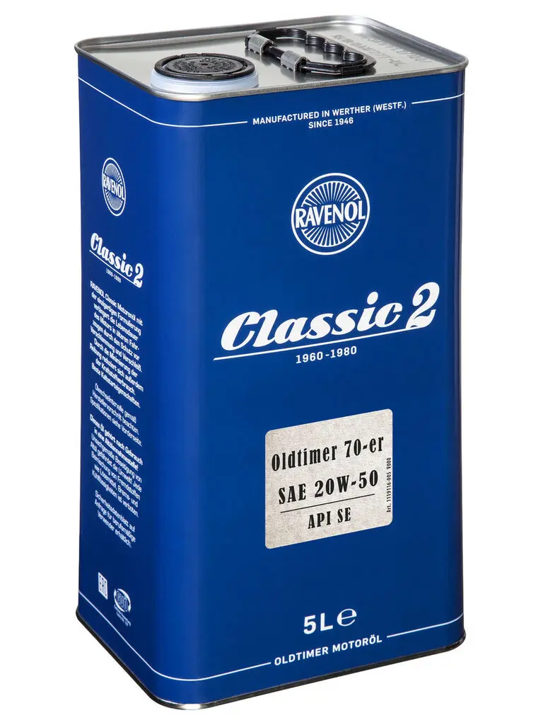 Ravenol Motorno ulje Oldtimer 70-er 20W-50 API SE, 5 l
