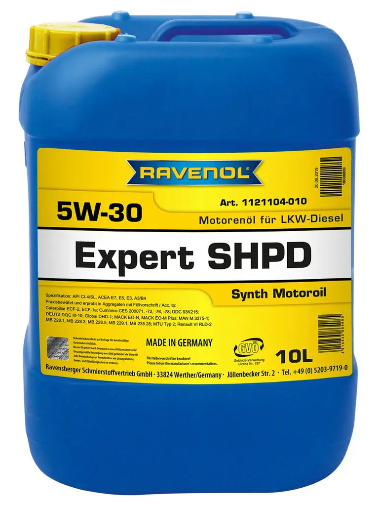 Ravenol Motorno ulje Expert SHPD 5W-30, 10 l