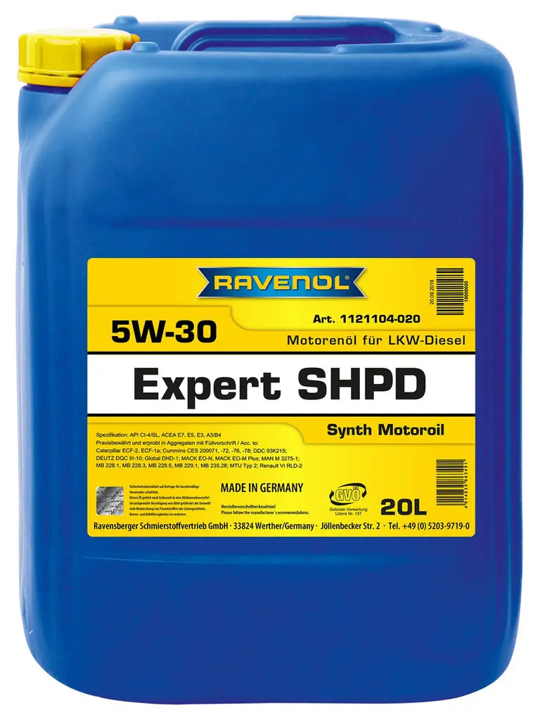 Ravenol Motorno ulje Expert SHPD 5W-30, 20 l