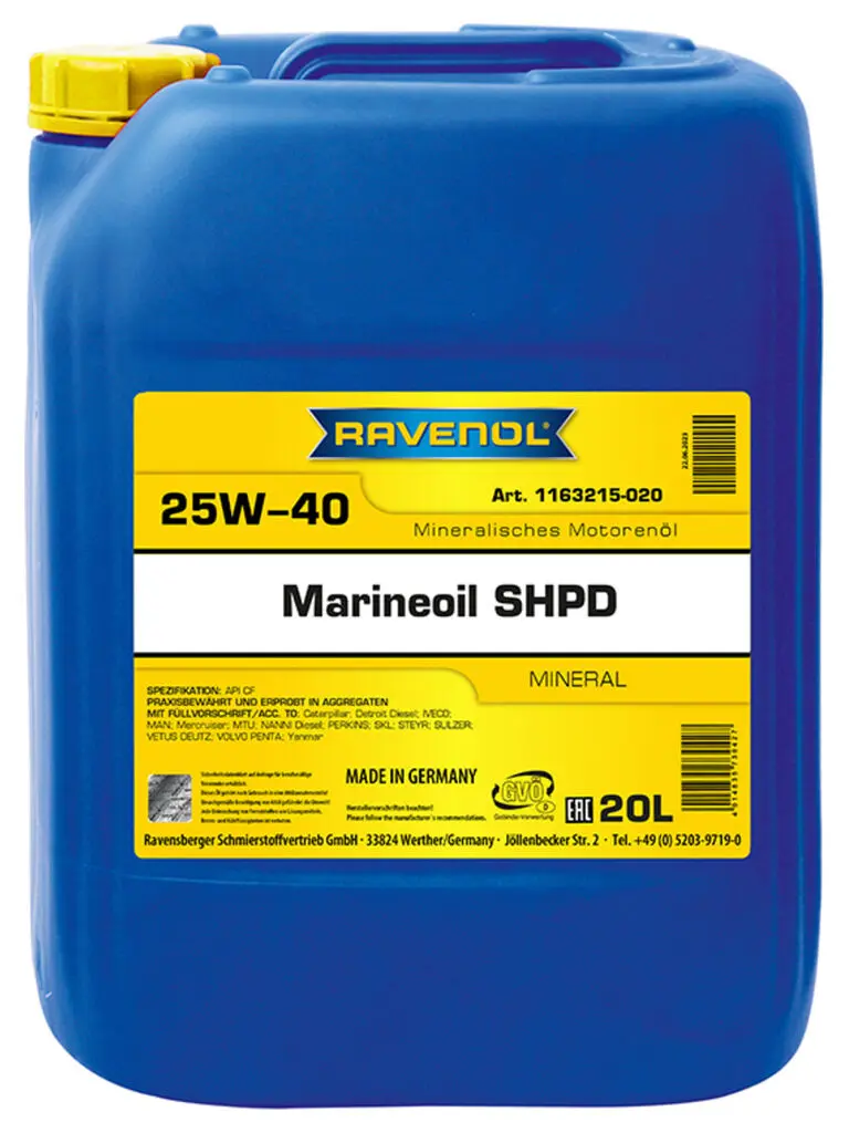 Ravenol Motorno ulje za brodove Marineoil SHPD 25W-40, Mineral, 20 l