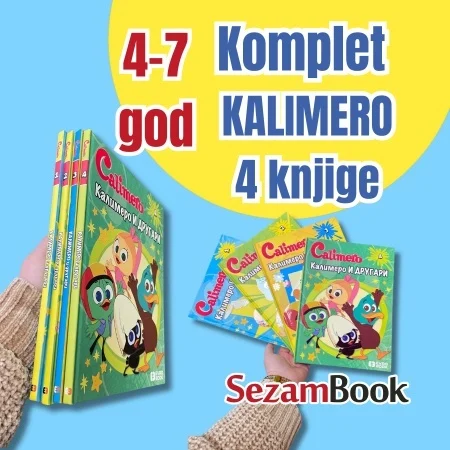 Calimero slikovnice - Kalimero i drugari - Komplet od 4 knjige - Za uzrast 3+