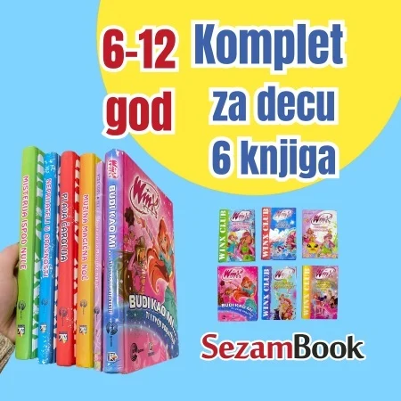 Winx Club - Komplet od šest knjiga - 6+
Sadržaj kompleta:
Winx Club - Budi kao mi
Winx Club - Plava čarolija
Winx Club - Misterija ispod nule
Winx Club - Neprijatelj u opasnosti
Winx Club - ...