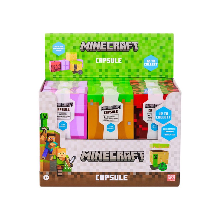 Minecraft kapsula S2 u displeju-12 kom