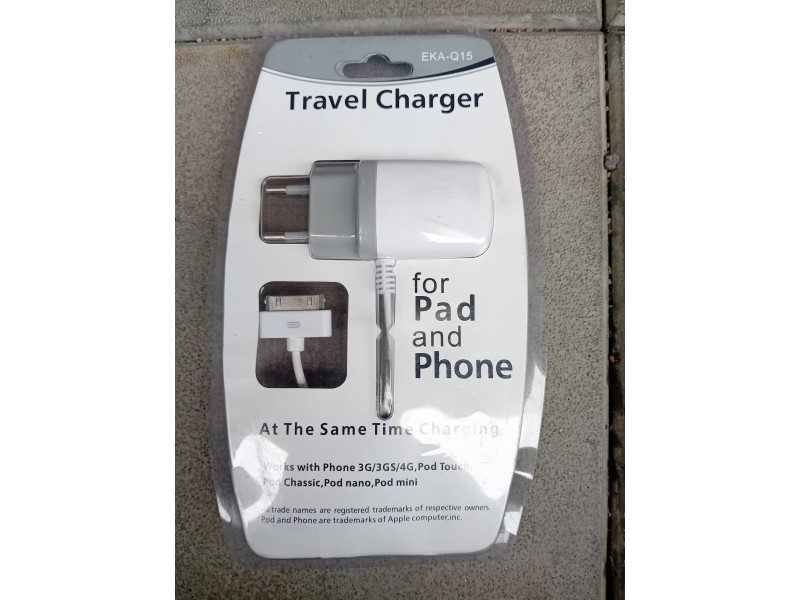 Travel charger eka q15 for Pad and Phone
