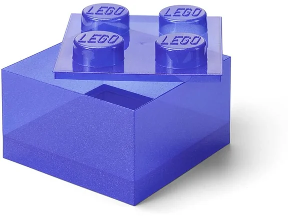 LEGO Kutija za odlaganje sa poklopcem 4: Svetlucava ljubičasta