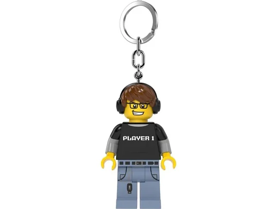 LEGO Minifigure Privezak za ključeve sa svetlom: Gejmer