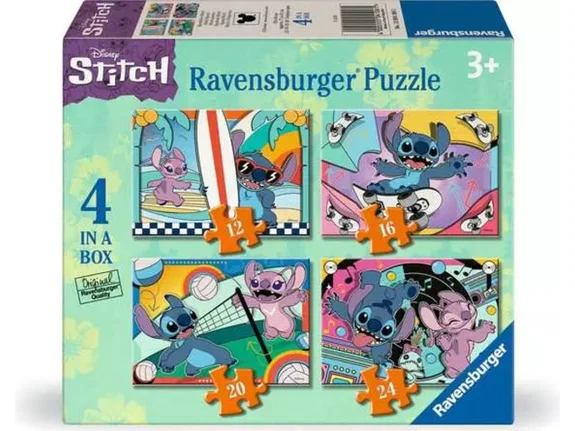 Ravensburger Puzzle (slagalice) - Dizni Stič - 4 u 1 kutiji