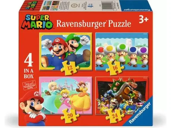 Ravensburger Puzzle (slagalice) - Super Mario - 4 u 1 kutiji