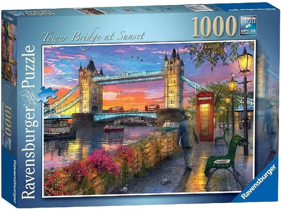 Ravensburger Puzzle (slagalice) - Tower Bridge na zalasku sunca