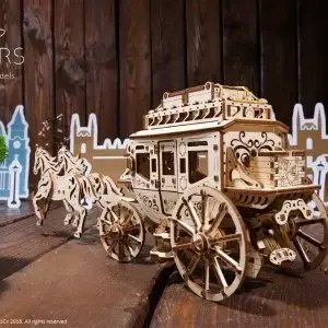 Ugears 3D Slagalica Poštanska kočija, 248 delova
