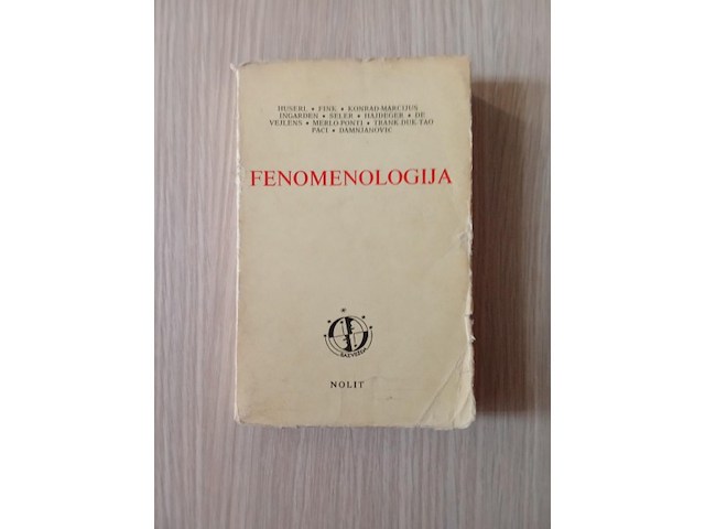 FENOMENOLOGIJA - Grupa autora