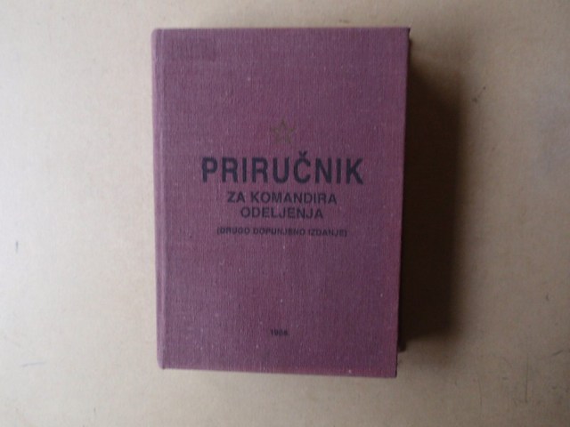 PRIRUČNIK ZA KOMANDIRA ODELJENJA