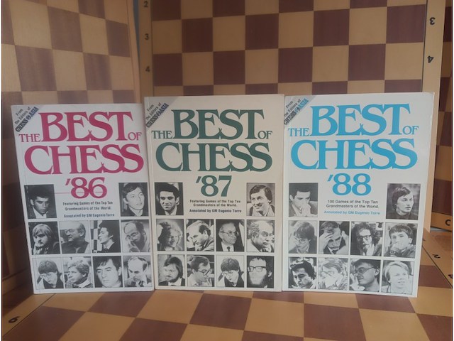 The Best of Chess 1986 1987 1988 (komplet) sah