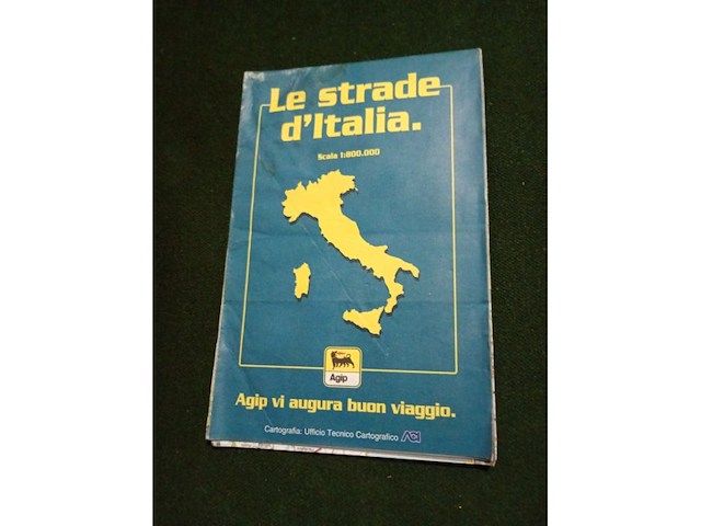 Mapa Le Strade D`Italia Agip