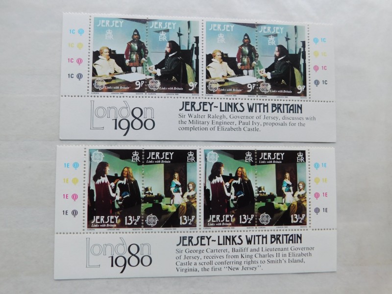 JERSEY EUROPA 1980 KOMPLET ČISTA SERIJA