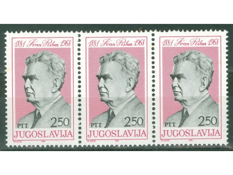 SFRJ 1981 Mi 1872, Ivan Ribar