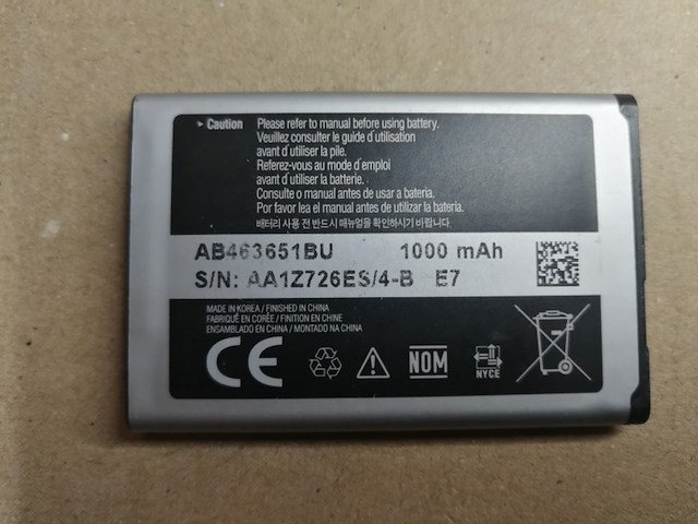 Baterija Samsung AB463651BU