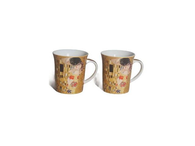 Šolje set 2 - Klimt, Kiss, Gold, 420 ml