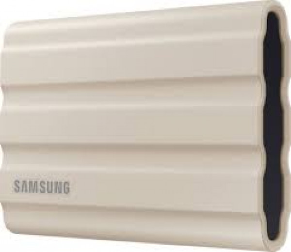 Samsung Portable SSD 2TB, T7 SHIELD, USB 3.2 Gen.2 (10Gbps), Rugged, [Sequential Read/Write : Up to 1,050MB/sec /Up to 1,000 MB/sec], Beige