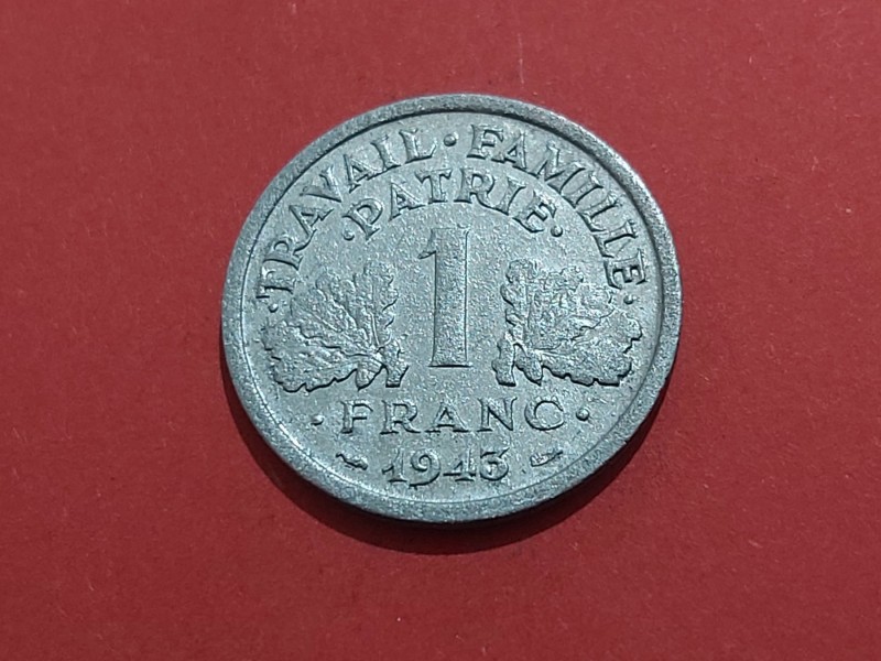 Francuska - 1 franc 1943 god