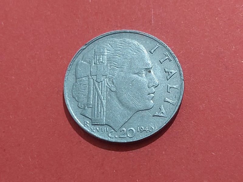 Italija - 20 cent 1940 god