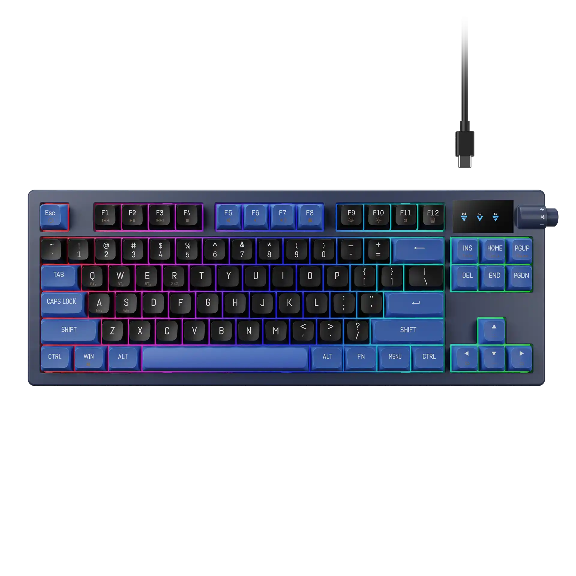 Tastatura Gamdias Hermes E7 mehanička/65%/type-c/