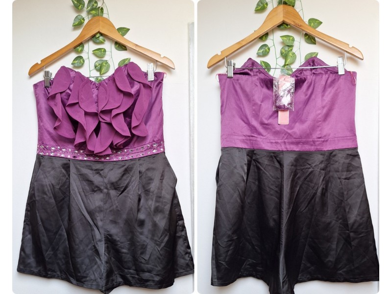 LIPSY LONDON saten kombinezon NOVO L-XL