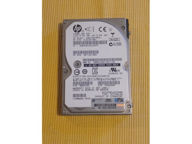 HP SAS 146GB
