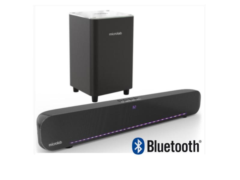 MICROLAB MICROLAB ROCKBAR500 * SOUNDBAR + SUBWOOFER LED 60W, BLUETOOTH, AUX, OPTICAL