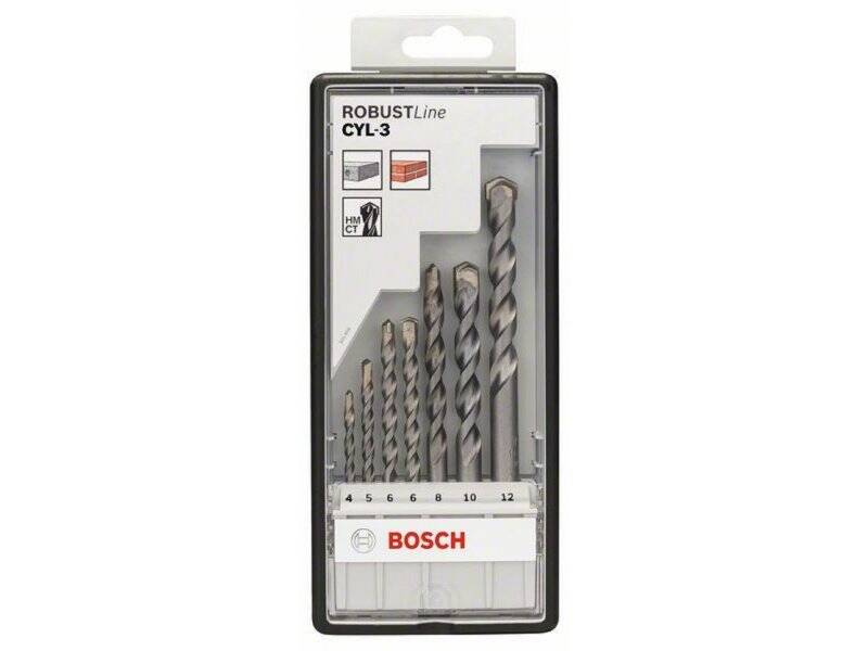 BOSCH 7-DELNI ROBUST LINE SET BURGIJA ZA BETON CYL-3 2607010545, 4 5 6 6 8 10 12 MM