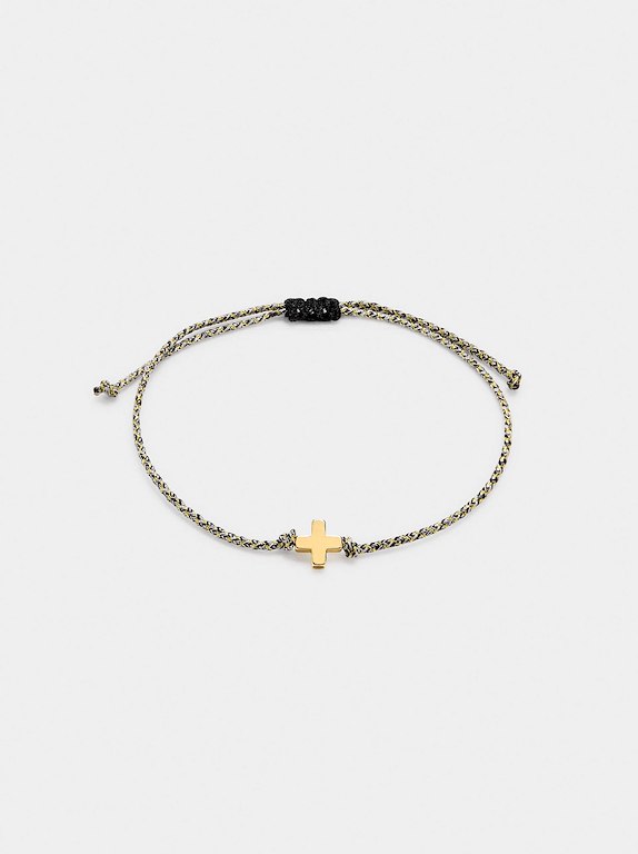 ADJUSTABLE BRACELET WITH CROSS CHARM