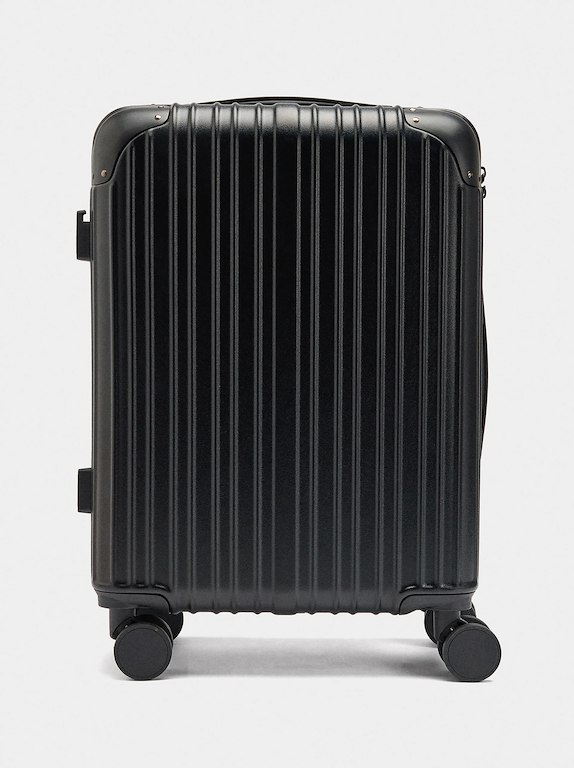 STRIPED TRAVEL SUITCASE