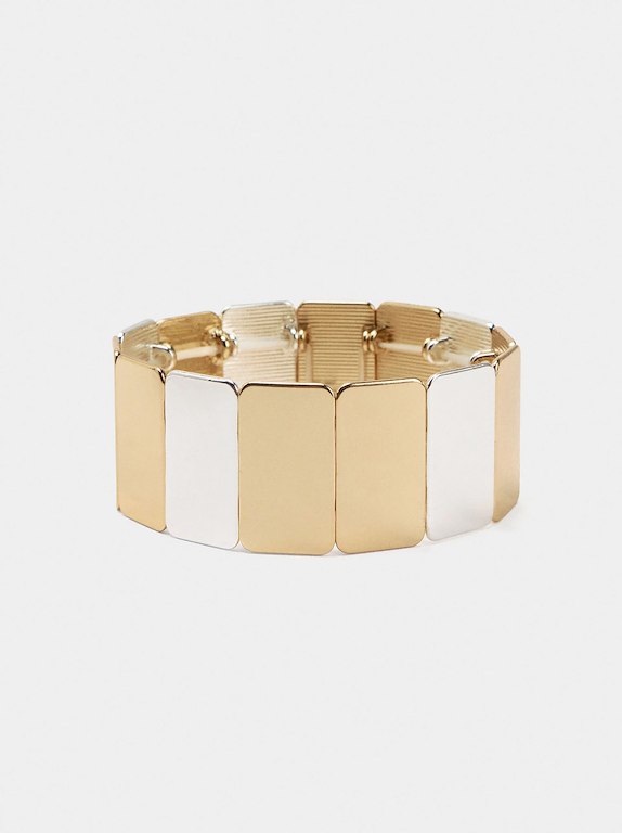 RECTANGULAR BICOLOR ELASTIC BRACELET